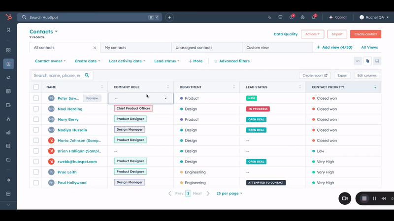 HubSpot Product Update: March 2025
